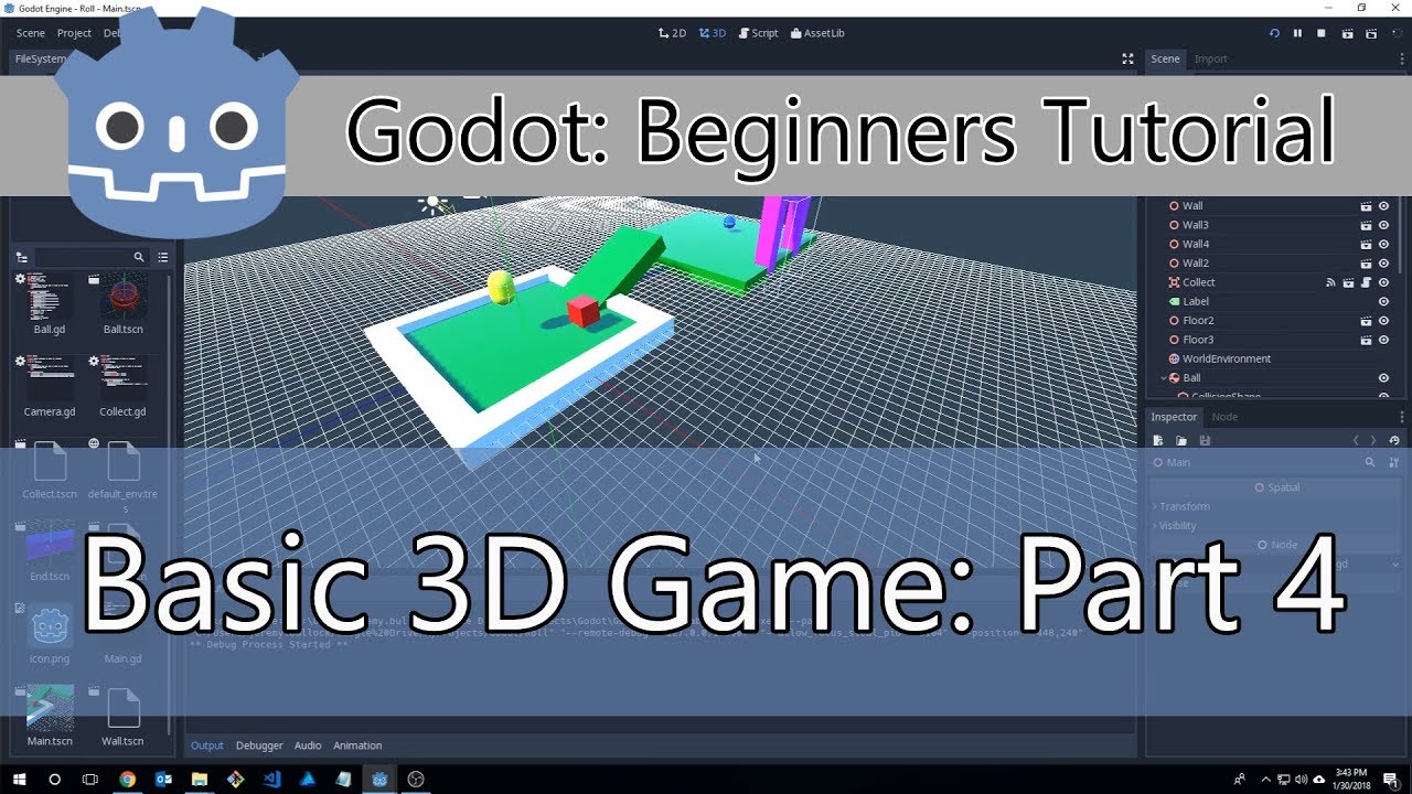 Basic 3D Game In Godot 3 Tutorial Part 4 Game Designers Hub