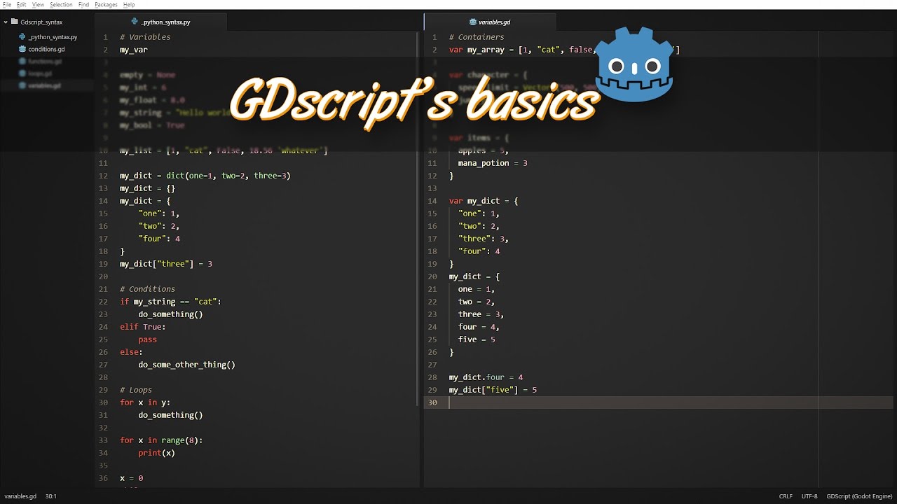 Introduction To Gdscript Godot Tutorial Game Designers Hub