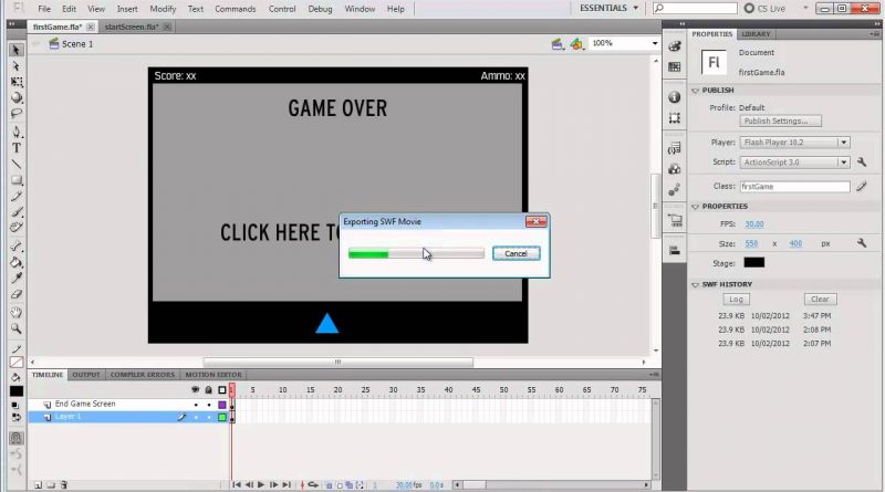 Part 13 - Creating a Start Game Screen - Game Designers Hub