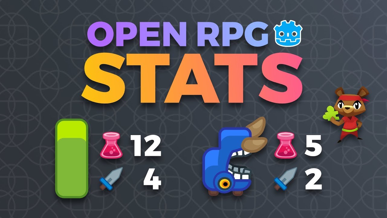 Godot RPG Character Stats Tutorial Godot Open RPG Game Designers Hub
